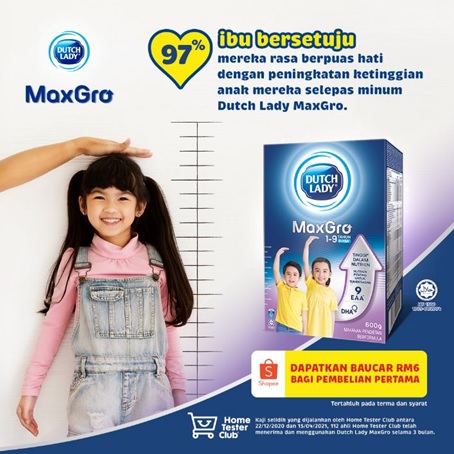 Promosi MaxGro RM6 Baucar - Dutch Lady Smart Moments
